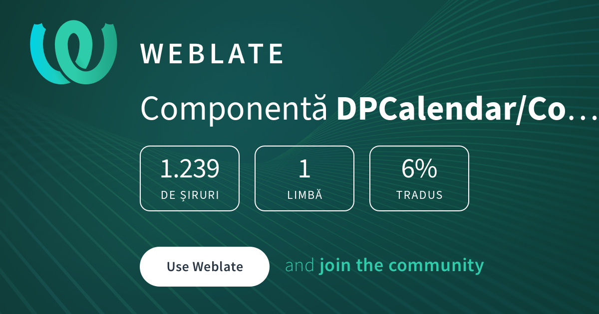 DPCalendar/Component admin — Romanian (ro-RO) @ Digital Peak ...